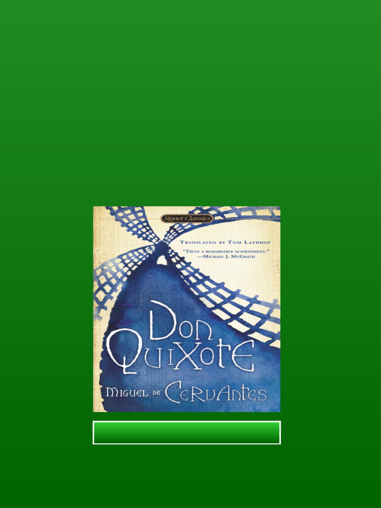 Don Quixote Signet Classics Miguel De Cervantes Saavedra Thomas A ...
