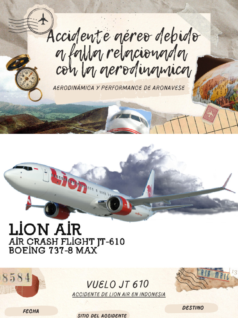 Accidente Lion Air: Falla Aerodinámica | PDF