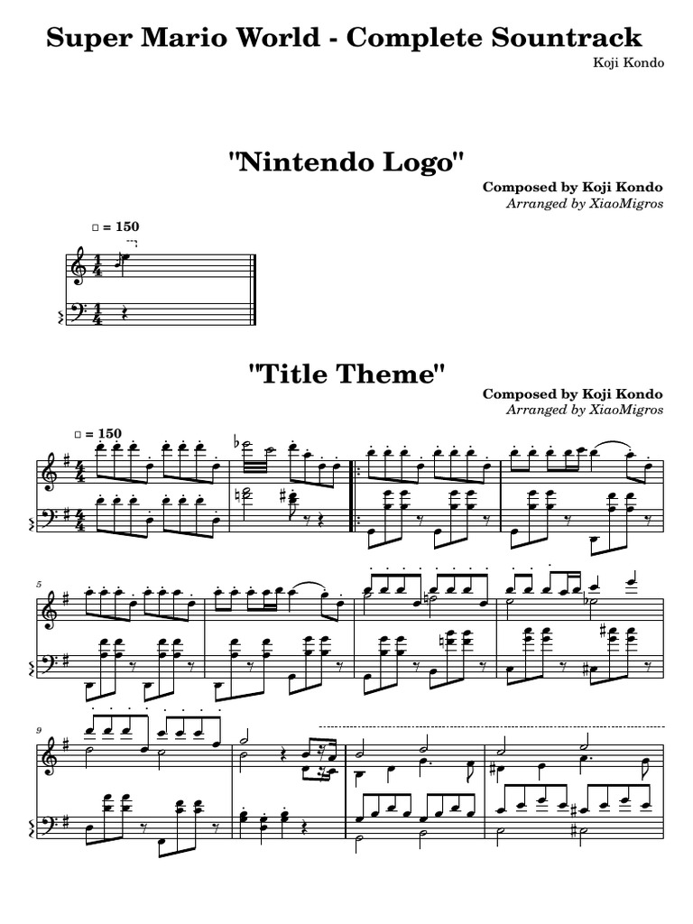 Super Mario World Complete Soundtrack | PDF | Video Game Development ...