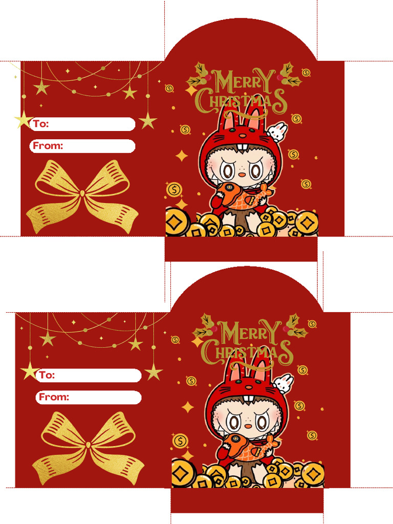 Labubu Ampao Template for Christmas | PDF