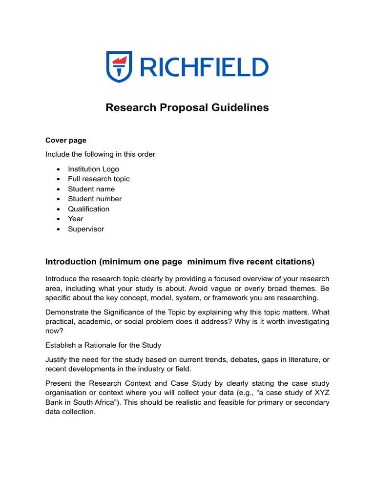 Research Proposal Guidelines | PDF | Methodology | Machine Learning