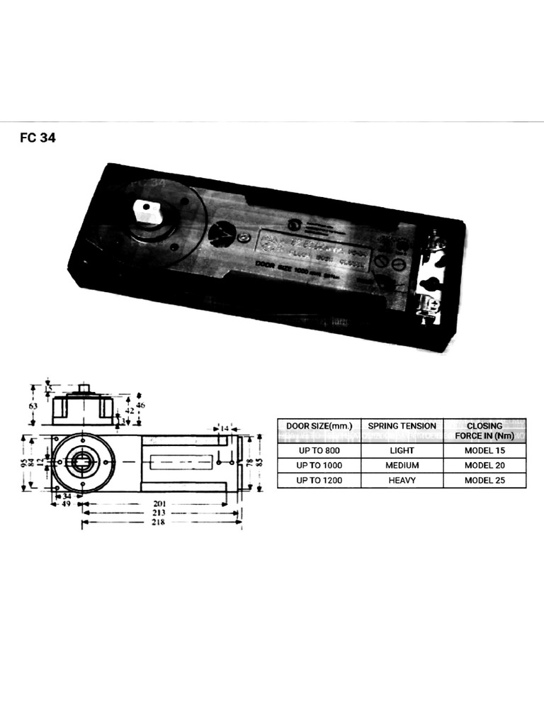 Zeker - Fc34 Floor Spring Configuration | PDF