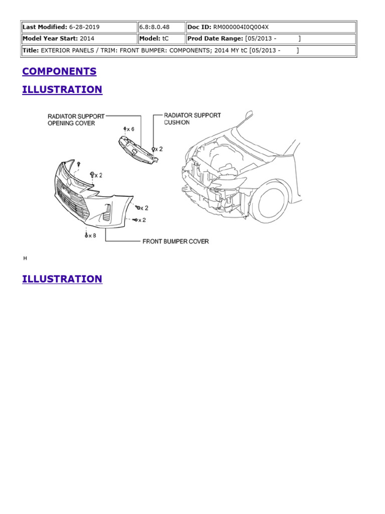 Bumper Componenets | PDF