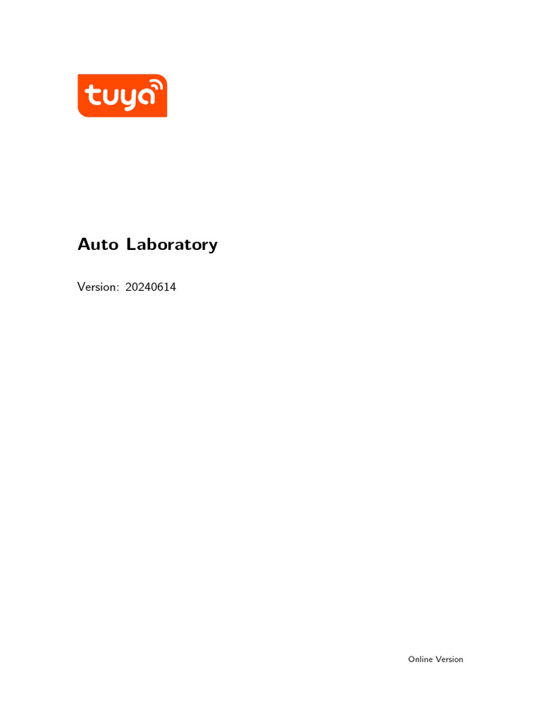 Auto Laboratory - Tuya Developer Platform - Tuya Developer Platform ...
