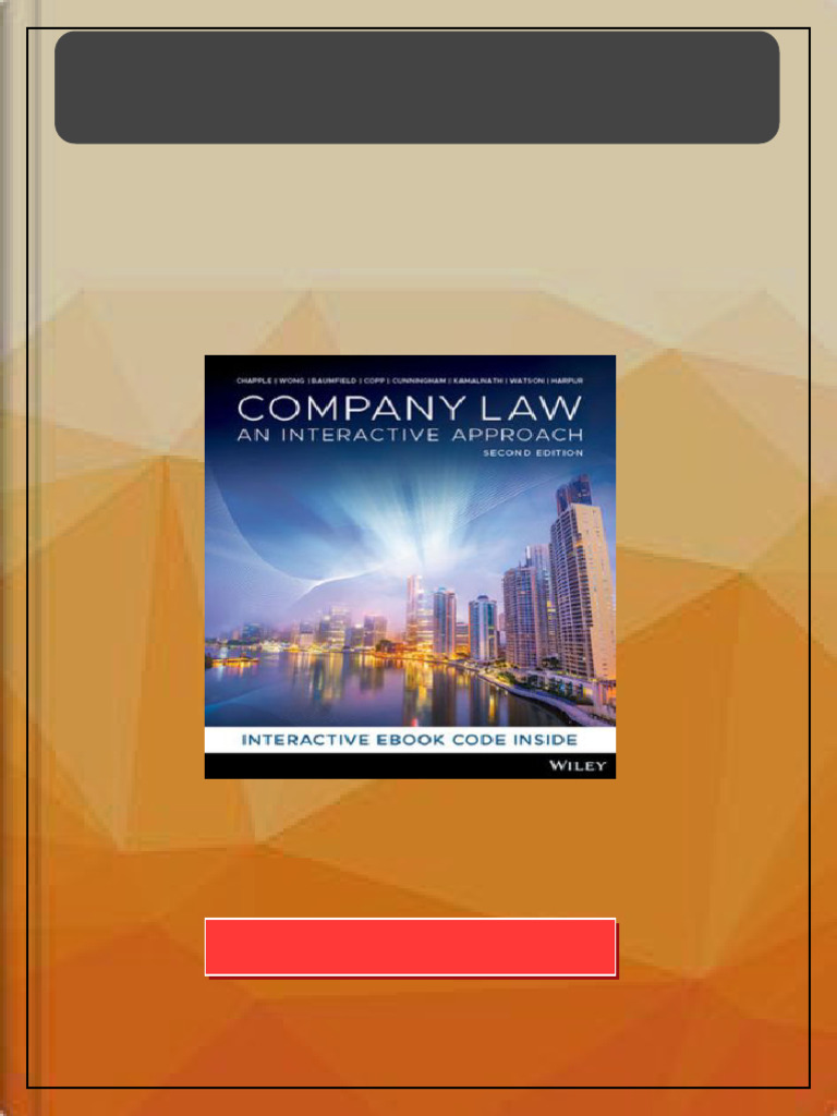 Solution Manual for Company Law: An Interactive Approach, 2nd Edition ...