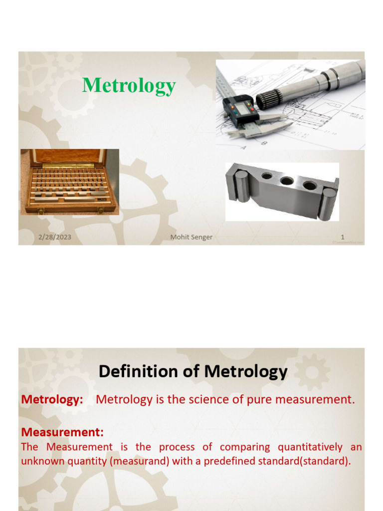 Understanding Metrology and Standards | PDF | Metrology | Measurement