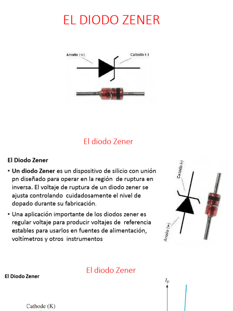El Diodo Zener | PDF | Diodo | Ingenieria Eléctrica