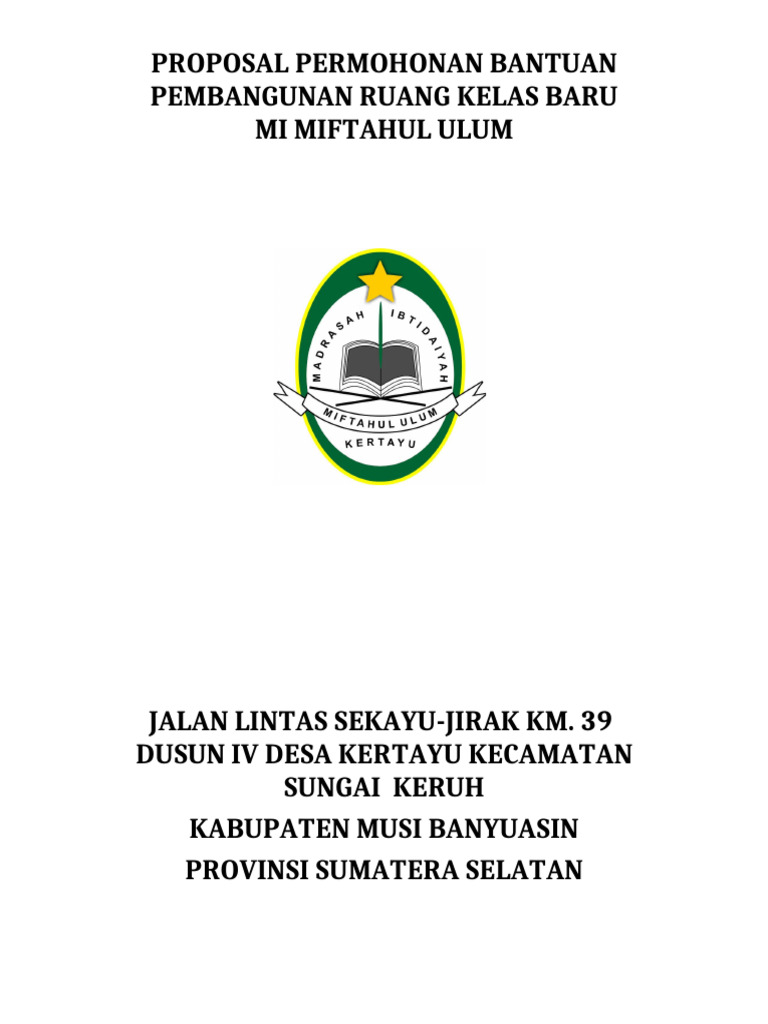 Proposal Ruang Kelas 2022 | PDF