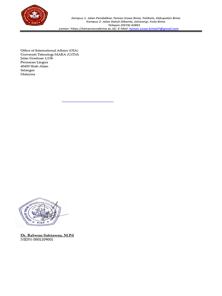 Reference Letter Deden | PDF