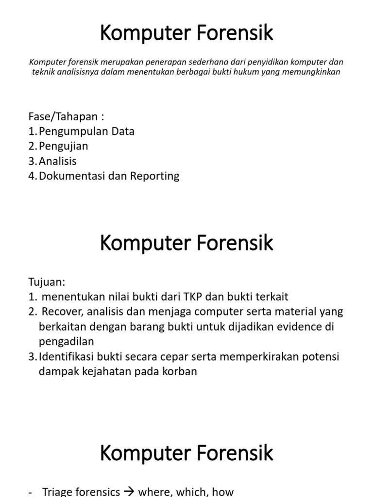 Komputer Forensik | PDF