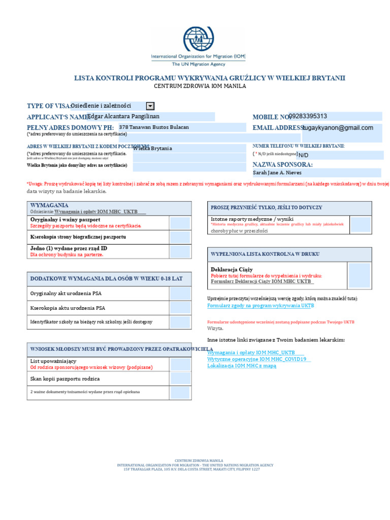 01 Uk Checklist PDF | PDF