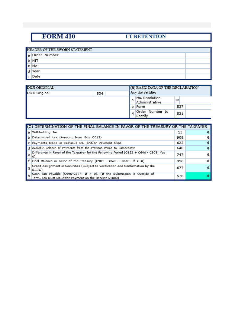 Form 410 | PDF