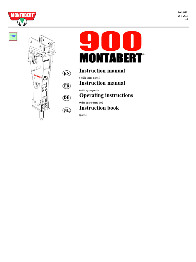 Hydraulic Rock Breaker Manual & Parts | PDF | Safety | Leak