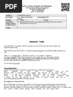 Microsoft Word: Key Features & Uses | PDF | Microsoft Word | Microsoft