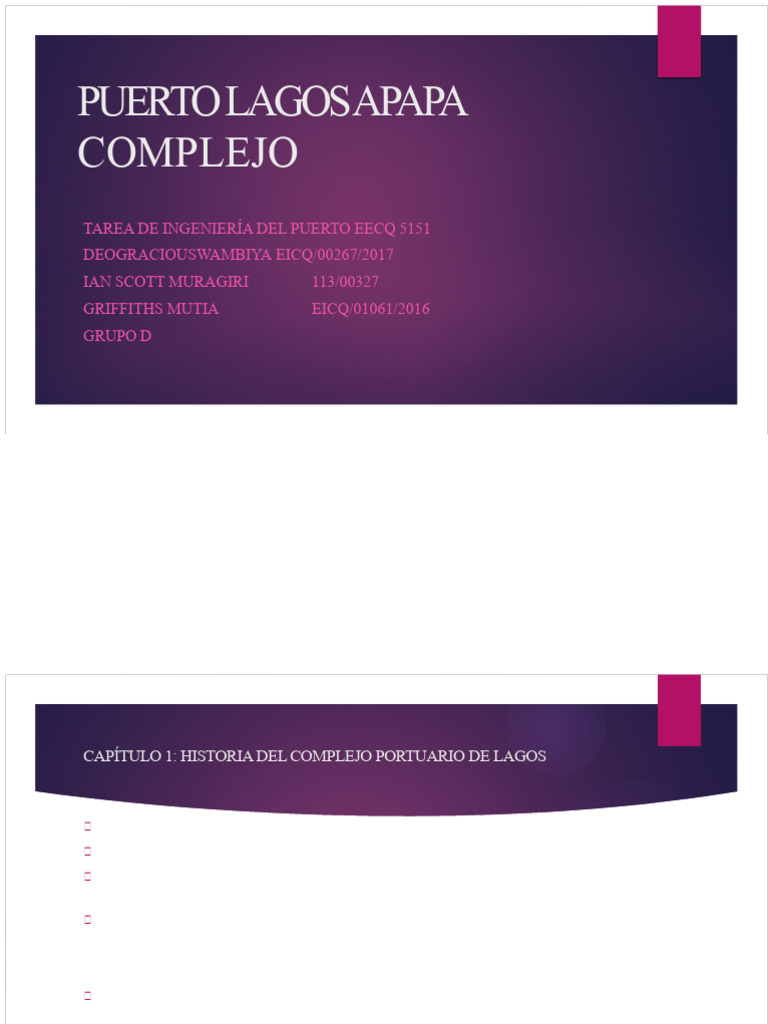 Complejo Portuario de Lagos Apapa | PDF | Puerto | Embarcación
