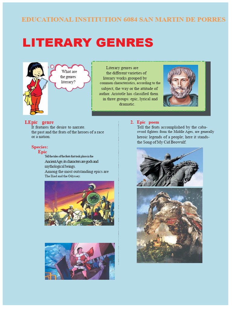 4 Literary Genres 1 Secondary | PDF | Genre | Narration