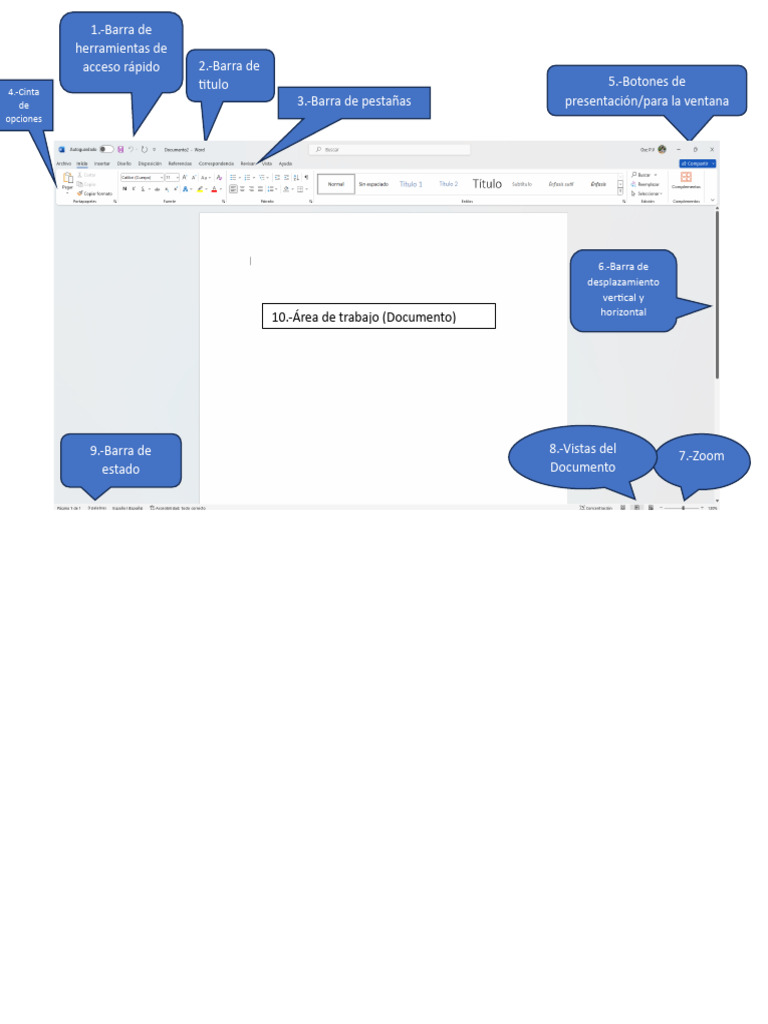 Interfaz de Word | PDF