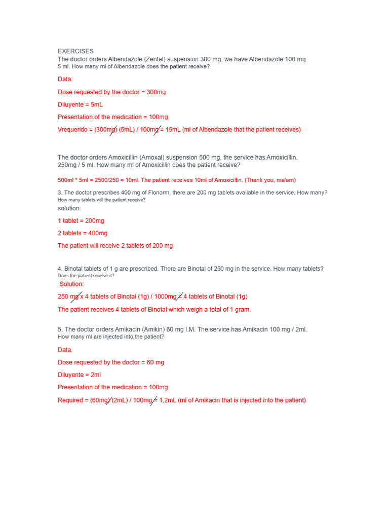 Exercises On The Rule of Three | PDF