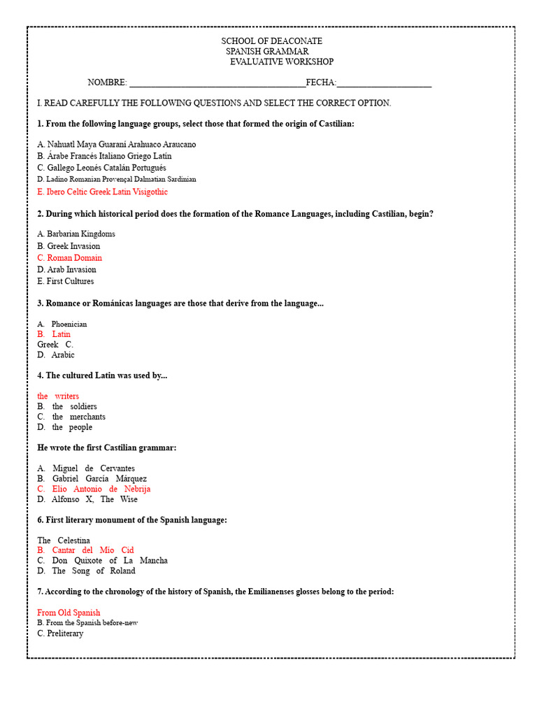 ACTIVITY #1 ORIGIN AND EVOLUTION OF SPANISH | PDF