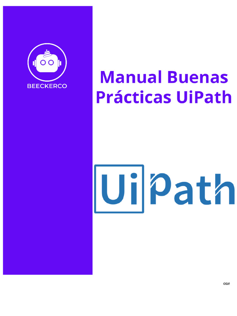 Manual Best Practices UiPath.docx | PDF | Computer File | Scope ...