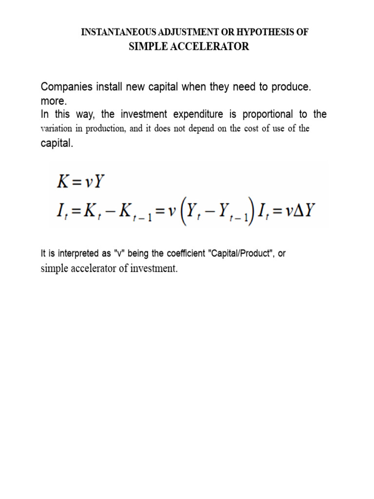 Macroeconomics Fundamentals - Simple Accelerator | PDF | Interest ...