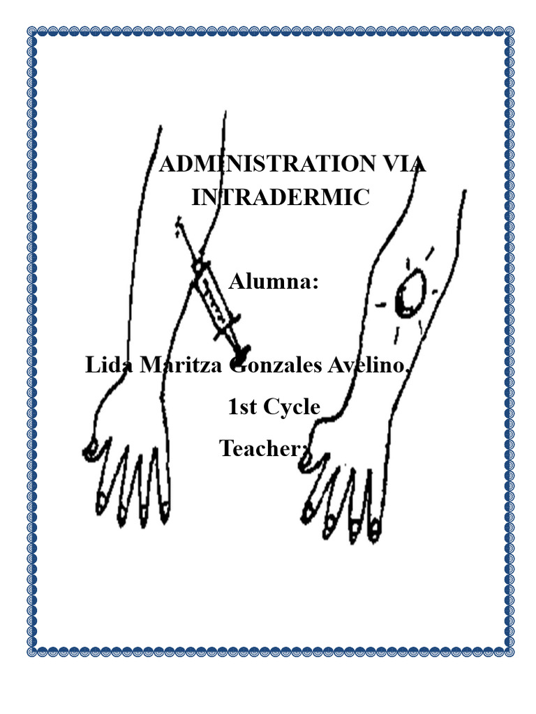 Administration Via Intradermal | PDF | Injection (Medicine) | Clinical ...