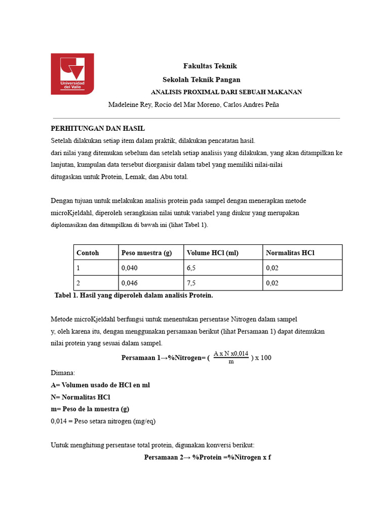Analisis Proksimal Kacang Lentil | PDF