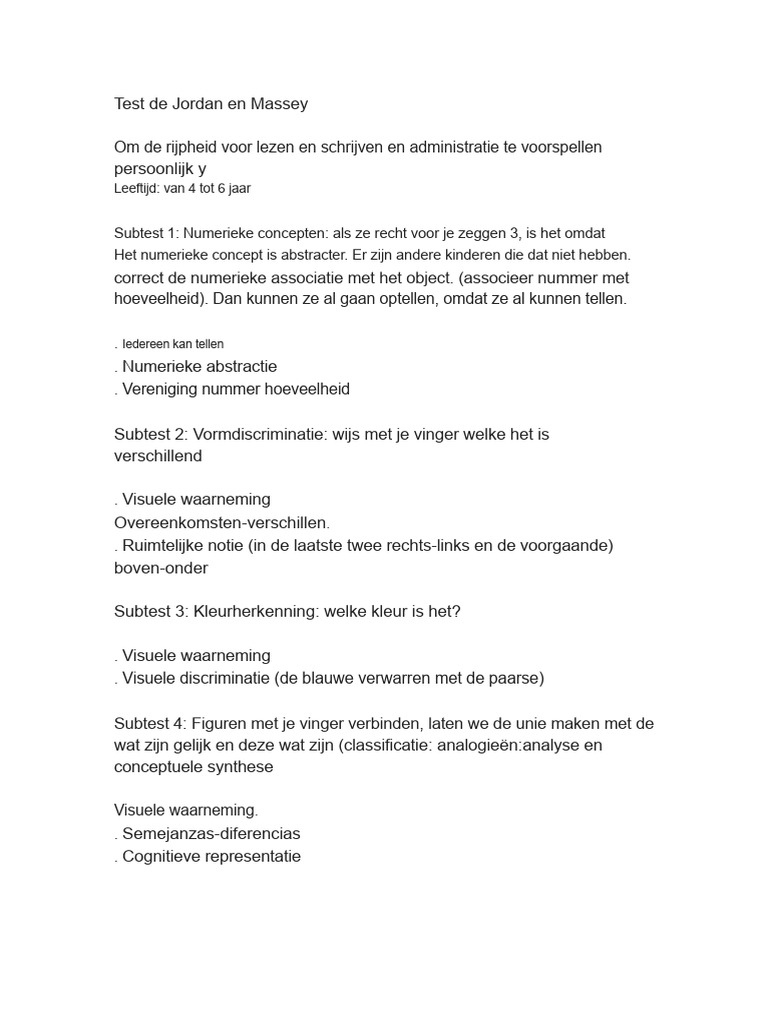 Test Van Jordan en Massey | PDF