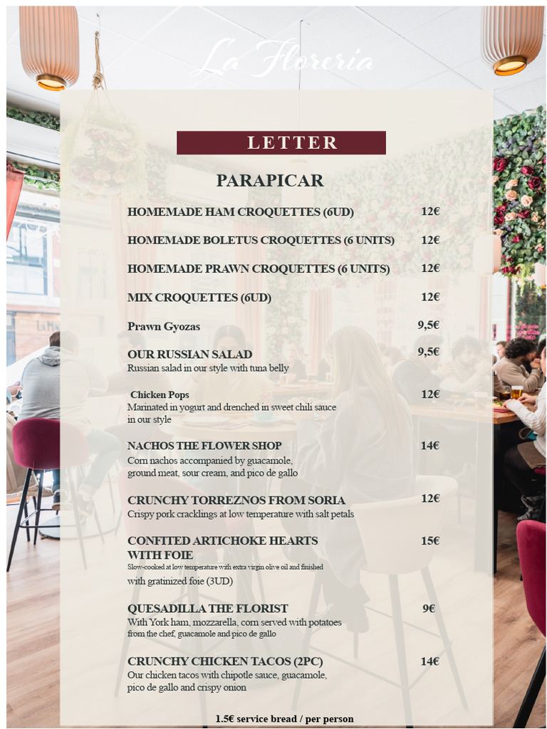 LETTER_the_flower_shop_2 (1) | PDF | Hamburgers | Salad