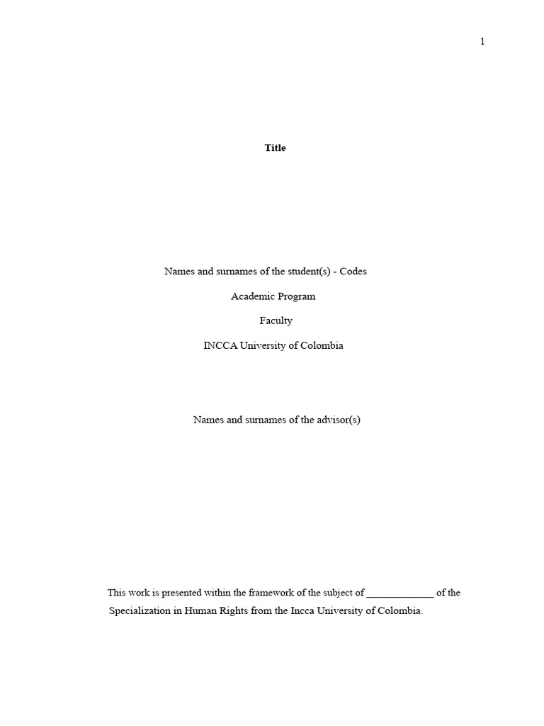 APA Guidelines Template UNINCCA (1) | PDF | Data | Methodology
