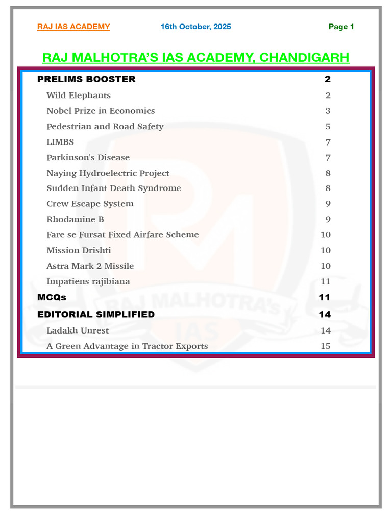 16th October | PDF | Parkinson's Disease | Knowledge