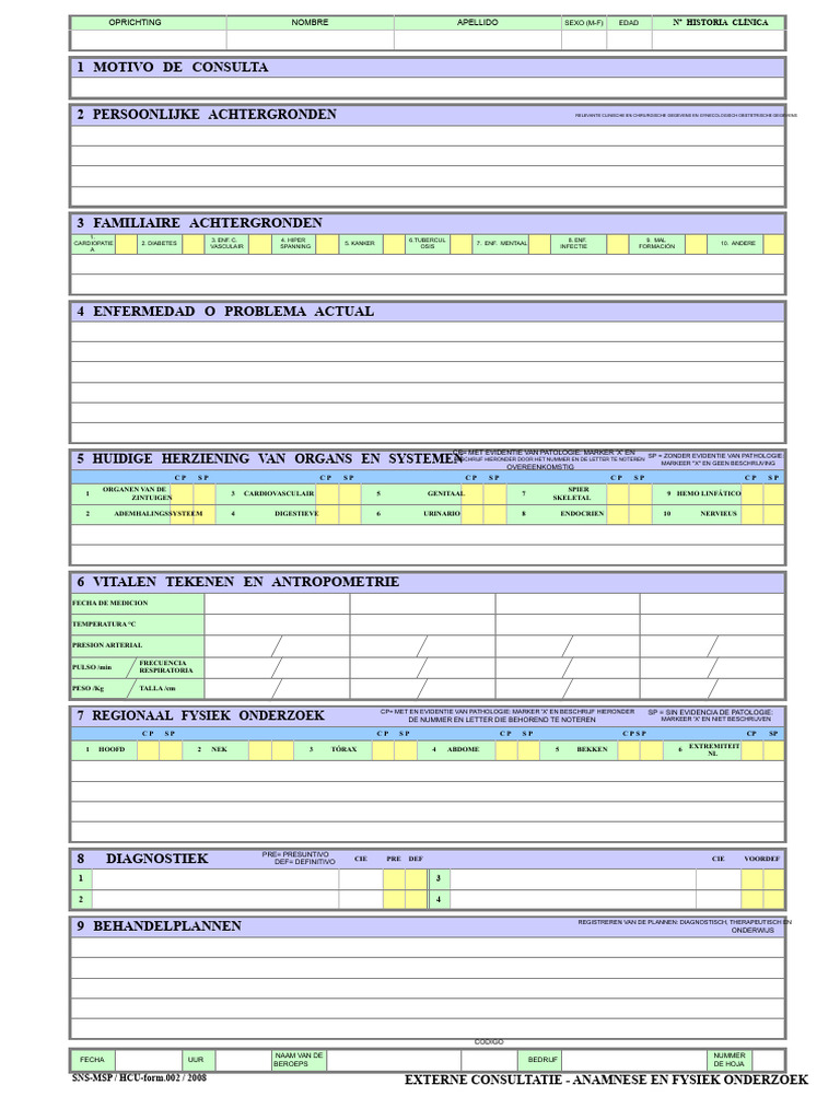Formulier 002 Externe Consultatie | PDF