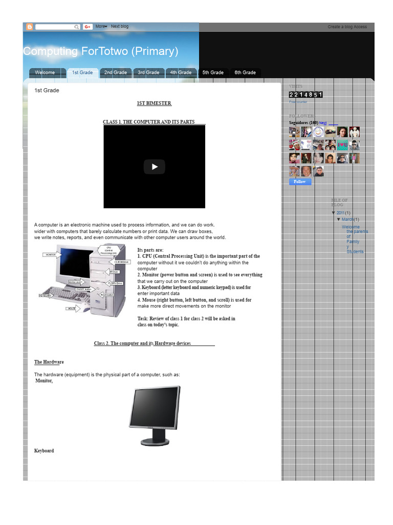 Understanding Computer Basics for Kids | PDF | Window (Computing ...