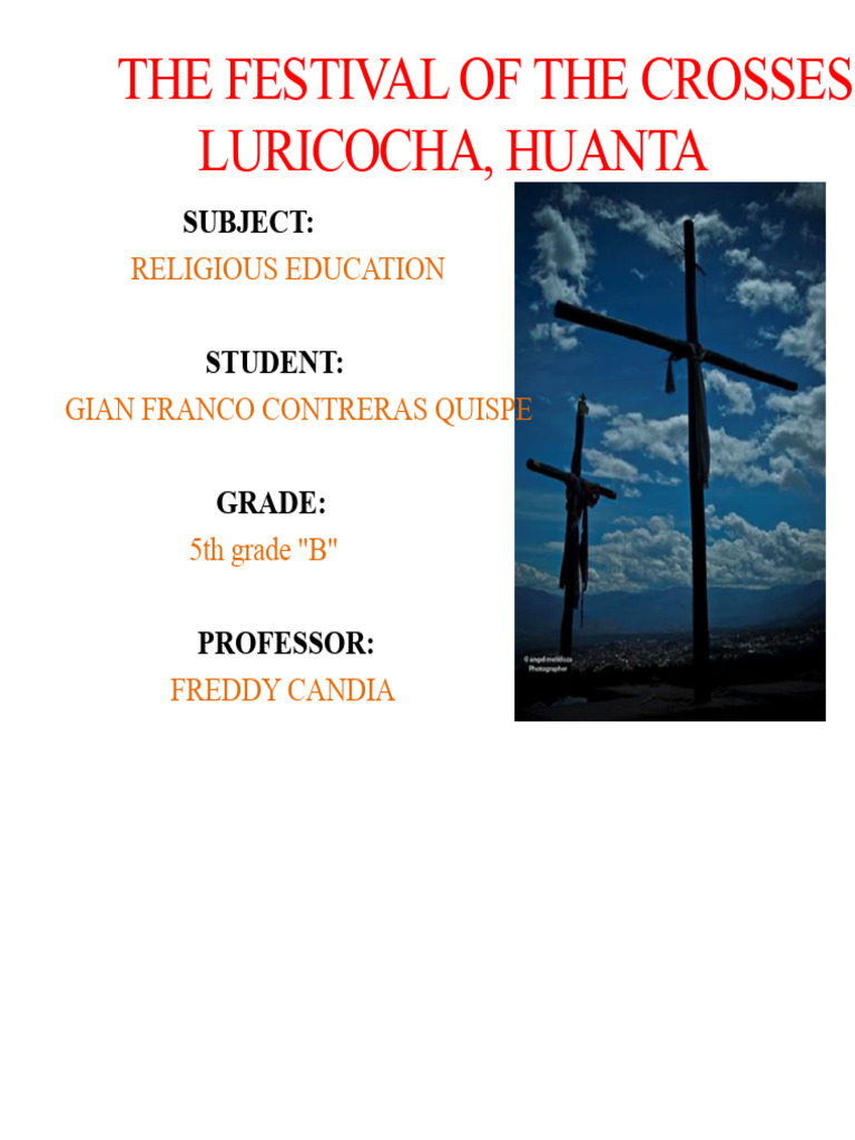 The Festival of the Crosses of Luricocha, | PDF