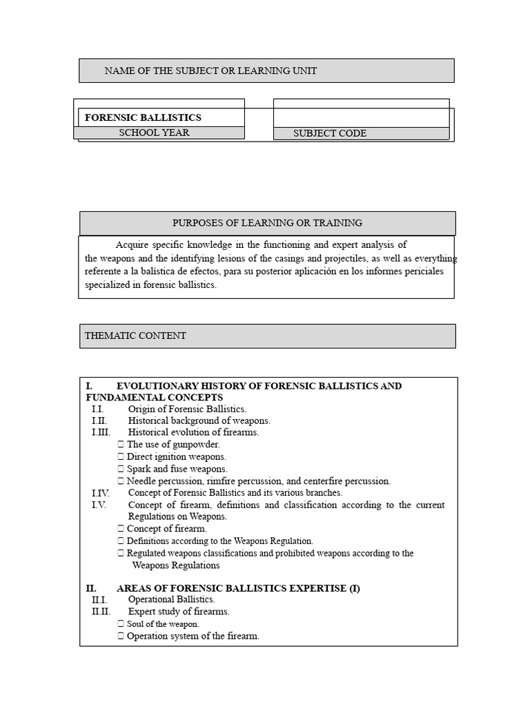Forensic Ballistics Training Overview | PDF | Firearms | Cartridge ...