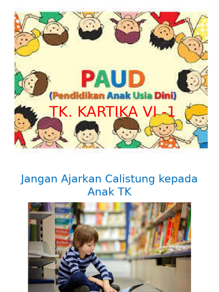 Calistung TK.K 1 | PDF