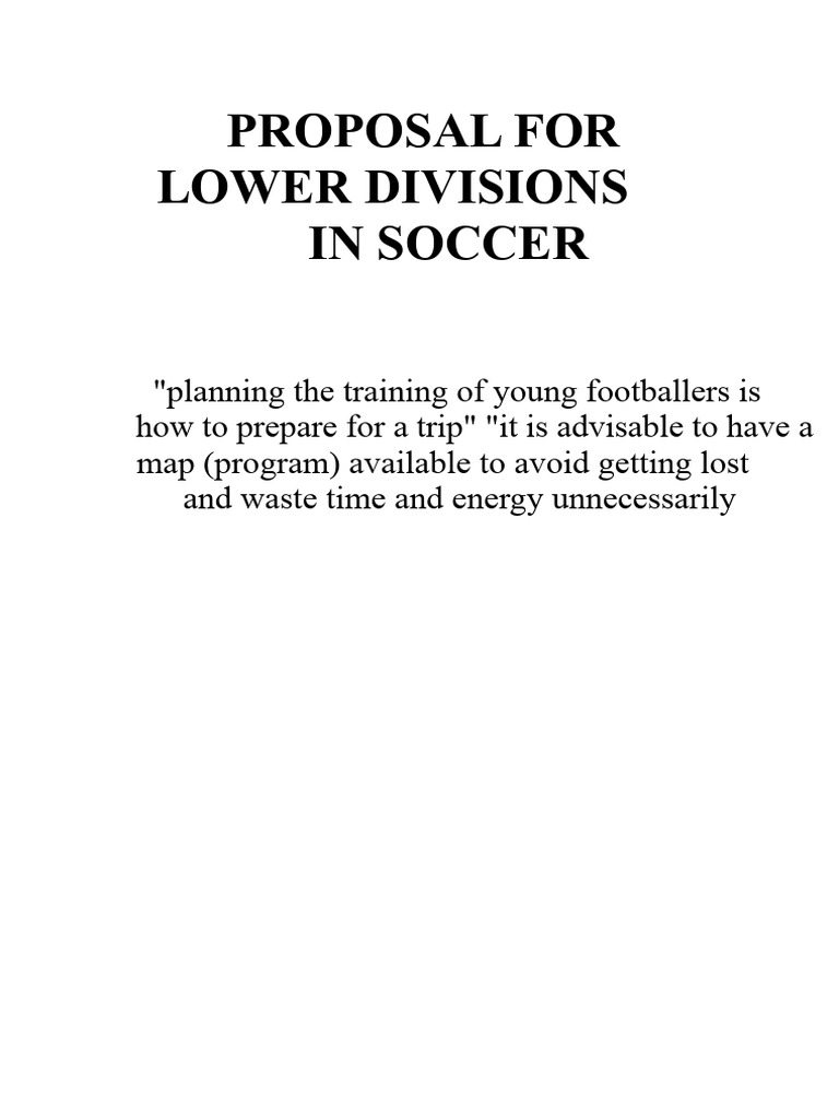 Minor Leagues Program | PDF | Psychology | Goal