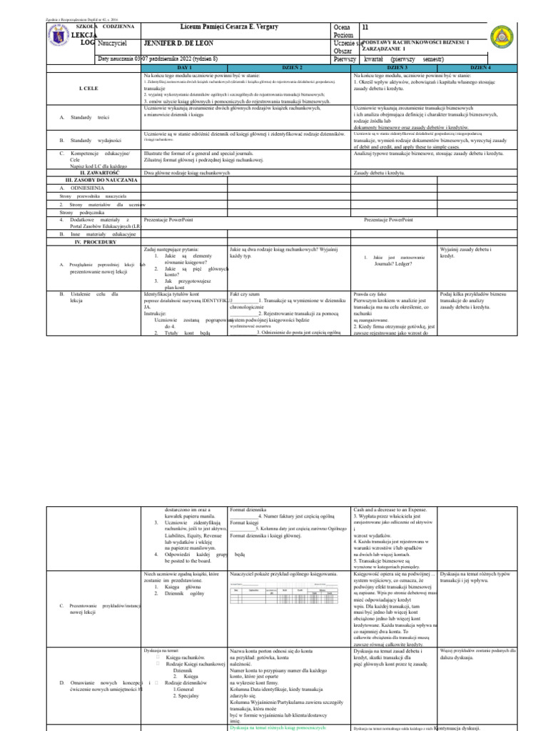 Dll Fabm1 3 października 7 Tydzień 7 | PDF