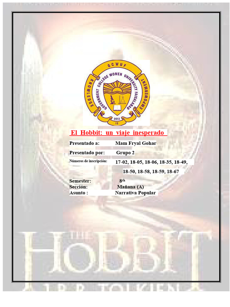 El Hobbit 2 | PDF | Bilbo Baggins | El Hobbit