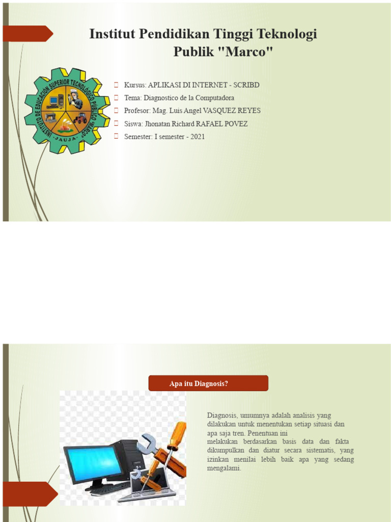 Diagnosa Komputer | PDF