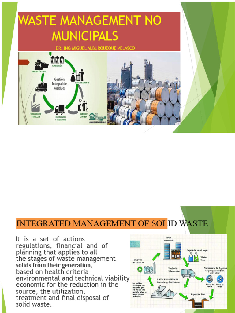Management of Non-Municipal Waste | PDF | Materials | Chemistry