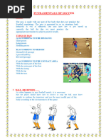 Trapping Techniques in Football | PDF | Sports | Team Sports