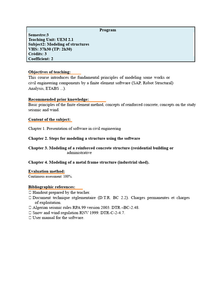 Structure Modeling with ETABS Software | PDF | Strength Of Materials ...