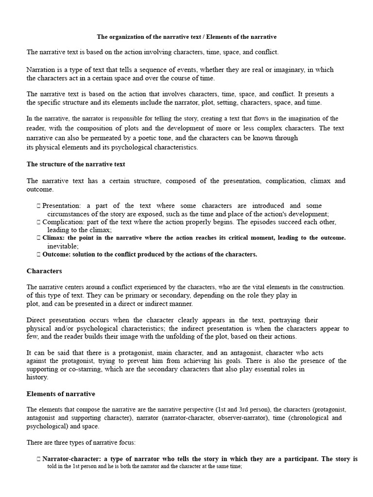 Understanding Narrative Text Structure | PDF | Narrative | Narration