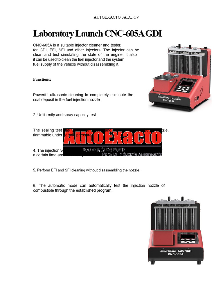 Laboratory Launch CNC-605A GDI | PDF
