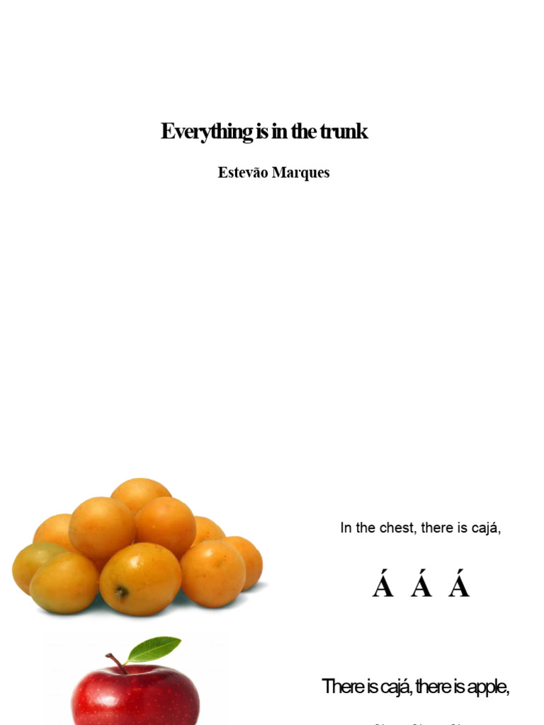 Everything Is in The Chest (Sound of The Vowels) | PDF