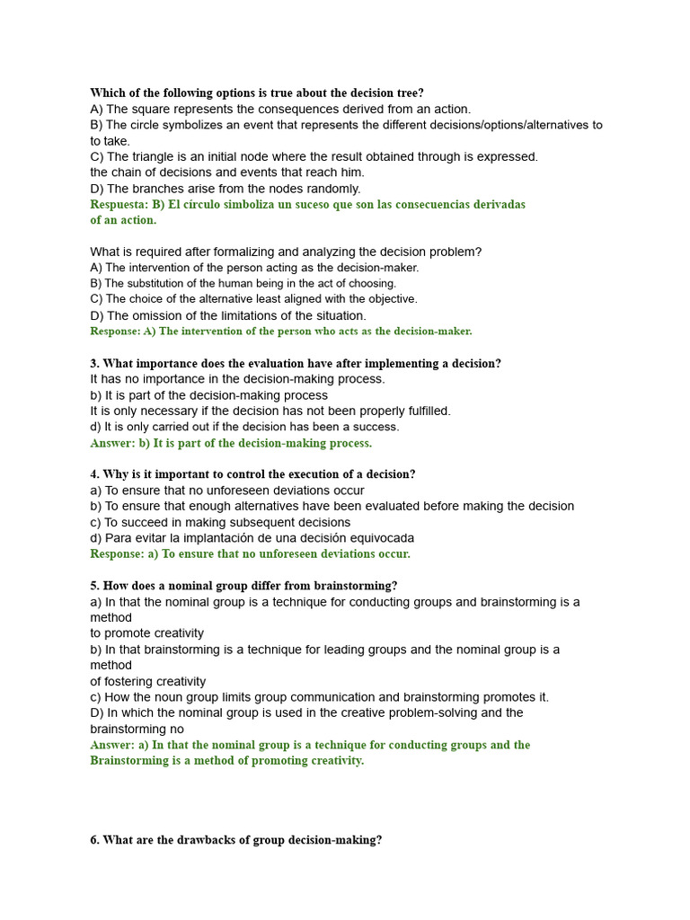 Understanding Decision-Making Techniques | PDF | Decision Making | Thought