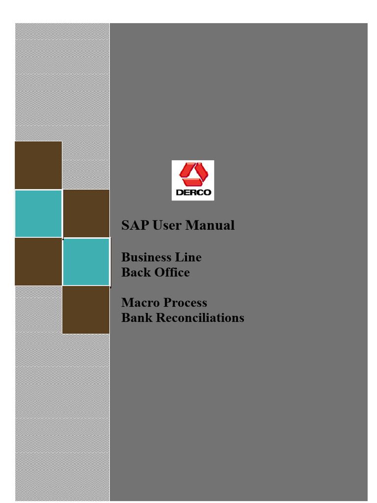 SAP Bank Reconciliation User Manual | PDF | Banks | Data