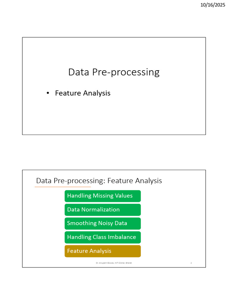 Data Pre Processing p3 FeatureAnalysis | PDF | Eigenvalues And Eigenvectors | Covariance