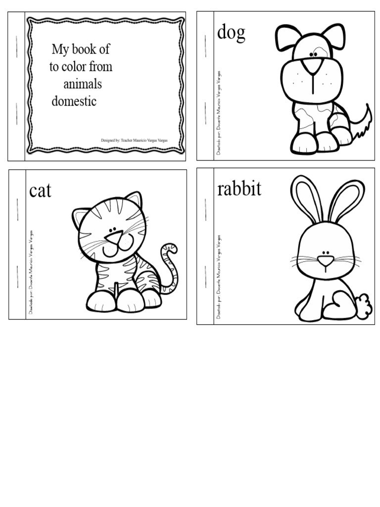 My Pet Animals Coloring Book PDF | PDF